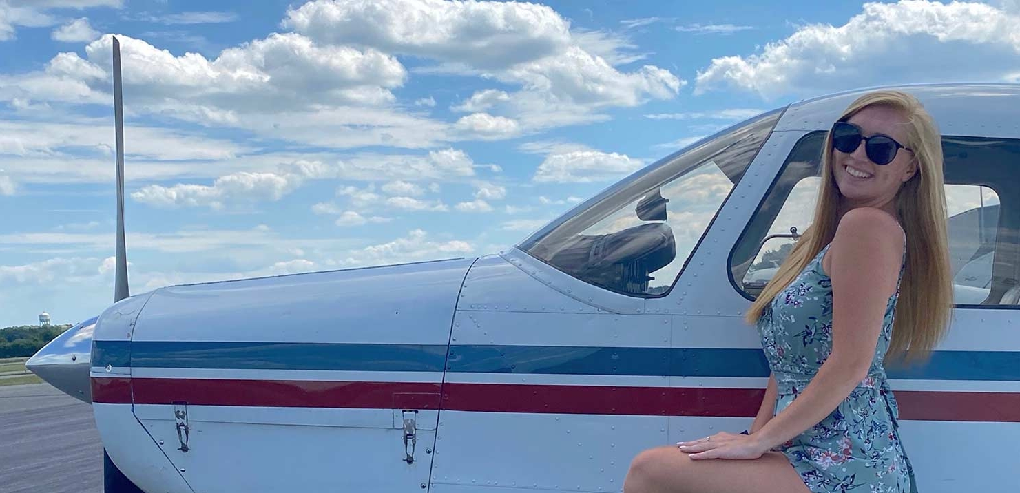 Emma on Piper Warrior | Beverly Regional Airport